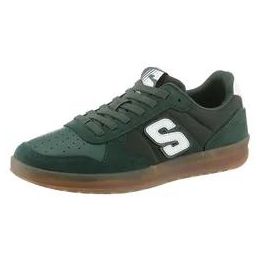 Slip-On Sneaker Skechers "NEW WAVE CUP-CALVEN" Gr. 48,5, grün (dunkelgrün) Herren Schuhe Retro Sneaker, Schnürschuh mit Gummizug