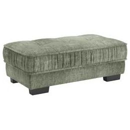 Hockerbank MR. COUCH "Diwan II DuraFlex", grün (dolce 11 grün), B:128cm H:46cm T:67cm, Dolce (100% Polyester), Hocker, Polsterhocker, Hochwertige DuraFlex-Kaltschaumpolsterung, bis 140 kg belastbar