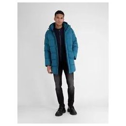 Steppjacke Lerros "Lerros Warm gefütterte mit abnehmbarer Kapuze" Gr. XXXL, blau (rich blau) Herren Jacken Wasser_Wind_Atmung