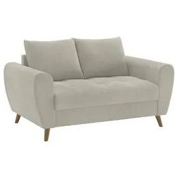 2-Sitzer Home Affaire "Blackburn II" Sofas Gr. B/H/T: 160cm x 71cm x 90cm, Microfaser, beige (novaclean avanti 6 taupe) Mit Kaltschaumpolsterung bis 140 kg belastbar