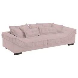 Big-Sofa Inosign "Diwan II" Sofas Gr. B/H/T: 300cm x 67cm x 121cm, Cord, rosa (stripes 8626 flamingo) Wahlweise mit Kaltschaumpolsterung bis 140 kg belastbar