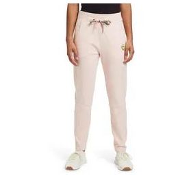 Jogginghose Betty Barclay "Betty Barclay Joggingpant mit elastischem Bund" Gr. L, US-Größen, rosa (pale rose), Damen, Sweatware, Obermaterial: 67% Viskose (aus Bambus Zellstoff), 27% Baumwolle, 6% Elasthan., Hosen, Bunddetail