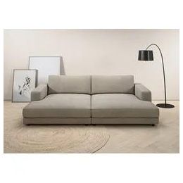 Loungesofa Places of Style "Enisa, B/T/H: 290/170/85 cm" Sofas Gr. B/H/T: 290cm x 85cm x 170cm, Feincord, beige (sand) Zeitloses und stylisches Loungemöbel, Mega-Sofa, Big-Sofa XXL