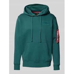 Alpha Industries Hoodie mit Label-Patch