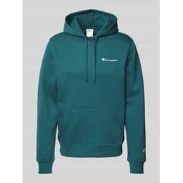 Champion Hoodie mit Label-Stitching