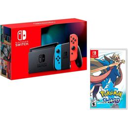 Nintendo Switch 32GB - Schwarz - Limited Edition Pokémon Sword + Pokémon Sword