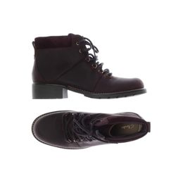 Clarks Damen Stiefelette, bordeaux, Gr. 40