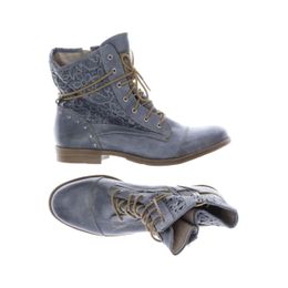 Mustang Damen Stiefelette, hellblau, Gr. 40