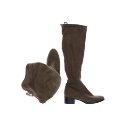 Zara Damen Stiefel, grün, Gr. 40