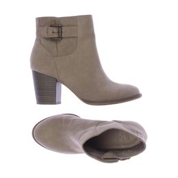 Bershka Damen Stiefelette, beige, Gr. 36