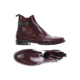 SOCCX Damen Stiefelette, bordeaux, Gr. 41