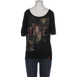 EDC by Esprit Damen T-Shirt, schwarz, Gr. 34