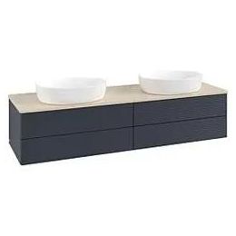 Villeroy & Boch Villeroy & Boch Antao Waschtischunterschrank 1600x360x500mm L28113HG mit Beleuchtung mit Struktur FK/AP: HG/3