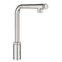 Grohe Minta Spültischmischer 31613DC0 supersteel, herausziehbare Brause