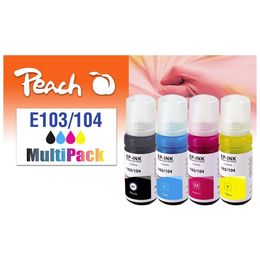 Peach Spar Pack Tintenpatronen ersetzt Epson No. 103, No. 104 cmybk