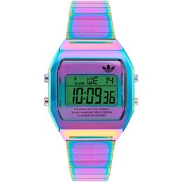 Digitaluhr adidas originals "DIGITAL TWO" Armbanduhren bunt Damen Armbanduhr, Quarzuhr, Damenuhr, Herrenuhr