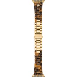 Smartwatch-Armband Michael Kors "Apple Strap, MKS8040" Uhrenarmbänder goldfarben Uhrenarmband Geschenkset, Wechselarmband, Ersatzarmband für Damen & Herren