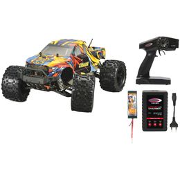 RC-Monstertruck Jamara "Crossmo Monstertruck 4WD", bunt, Fernlenkfahrzeuge, KinderB:33,5cm H:22,5cm, 1:10, 2,4 GHz, B:33,5cm H:22,5cm