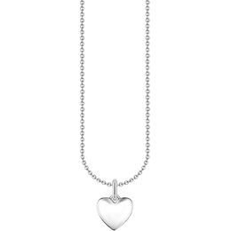 Kette mit Anhänger Thomas Sabo "Herz-Anhänger, KE2234-001-21-L45V, KE2234-413-39-L45V" Halsketten Gr. 45, Silber 925 (Sterlingsilber), silberfarben Damen