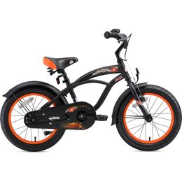 Kinderfahrrad Bikestar "Cruiser" Fahrräder Gr. 24cm, 16 Zoll (40,64cm), schwarz Kinder