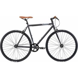 Singlespeed Bikestar Fahrräder Gr. 53cm, 28 Zoll (71,12cm), schwarz für Damen und Herren