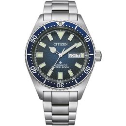 Automatikuhr Citizen "NY0129-58LE" Armbanduhren silberfarben Damen Armbanduhr, Herrenuhr, Damenuhr, Taucheruhr, bis 20 bar wasserdicht