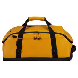 Reisetasche Samsonite "ECODIVER DUFFLE S" Gr. B/H/T: 55cm x 23cm x 31cm, gelb, Nylon, Polyester, unifarben, Taschen, Weekender Reisetasche Sporttasche mit Rucksackfunktion