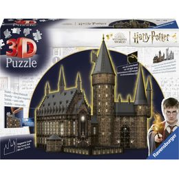 3D-Puzzle Ravensburger "Hogwarts Schloss - Die Große Halle Night Edition" Puzzles bunt Kinder Made in Europe; FSC - schützt Wald weltweit