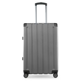 Hartschalen-Trolley Hauptstadtkoffer "Q-Damm - Mittelgroßer Koffer, TSA" Gr. B/H/T: 45,5cm x 68cm x 27cm 71 l, silberfarben (silber) Koffer Reisekoffer, Hartschalenkoffer, mittelgroß