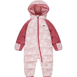 Schneeoverall LEVI'S KIDS Gr. 12M (80), N-Gr, pink icing Jungen Overalls in zwei Dessins - warm wattiert, für Babys