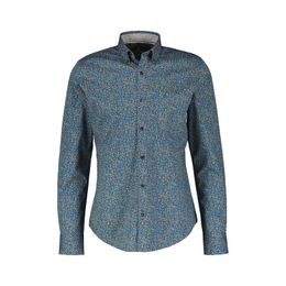 Lerros Langarmhemd &raquo;Poplinhemd mit floralem Minimalprint&laquo; FROSTED BLUE L - Normalgr&ouml;&szlig;en Normalgr&ouml;&szlig;en L Modisches, florales Printmuster