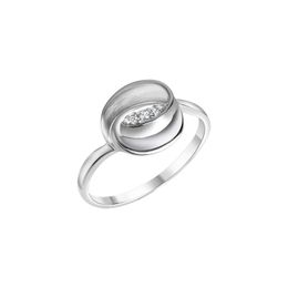 Vivance Fingerring »925-Sterling Silber rhodiniert« weiß 054 (17,2) Edler Damen-Ring aus echtem 925 Silber