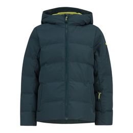 Ziener Skijacke &raquo;AMANI&laquo; dunkelgr&uuml;n 128 128 warme und modische Skijacke f&uuml;r M&auml;dchen (PFC-frei)