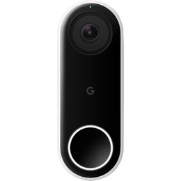 Google &Uuml;berwachungskamera &raquo;Nest Hello Doorbell&laquo; Au&szlig;enbereich (mit Kabel) schwarz/silberfarben Besucherank&uuml;ndigung mit Google Home