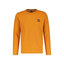 Lerros Langarmshirt &raquo;Herren Langarmshirt in Strukturqualit&auml;t&laquo; PUMPKIN ORANGE 3XL 3XL Strukturiertes, zeitloses Design