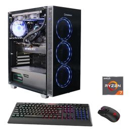 GAMEMAX Gaming-PC »Draco XD 6999« DDR5, PCIe SSD Gen4, Windows 11 schwarz WLAN AC, ARGB-Beleuchtung Front, 1x PS/2, 1x USB3.2 Gen1 Type-C, 1x...
