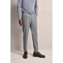 Bugatti Bundfaltenhose mit Modern-Flanell-Soft-Touch grau 35 - Länge 32 Länge 32 35 Waschbar bei 30 Grad