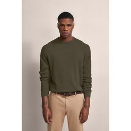Bugatti Strickpullover mit Geflechtstruktur oliv XL XL Waschbar bei 30 Grad