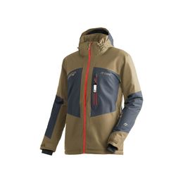 Maier Sports Skijacke »Beskid« Herren Winterjacke mit RV-Taschen und Kapuze, wasserdicht braun 52 52 Skijacke mit Colorblock-Design für winterliche...