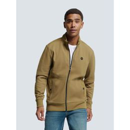 NO EXCESS Sweater &raquo;Weste mit Twill-Jacquard und Rei&szlig;verschluss&laquo; khaki 3XL 3XL Weicher Stoff: F&uuml;r ultimativen Komfort