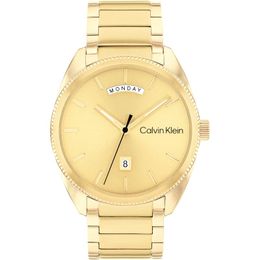 Calvin Klein Quarzuhr »TIMELESS« Armbanduhr, Herrenuhr, Datum, Mineralglas, Edelstahlarmband goldfarben 0 Ansprechende Herrenarmbanduhr