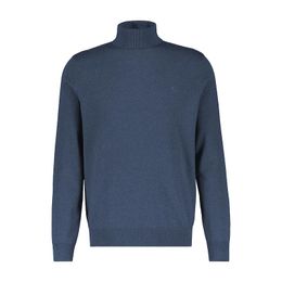 Lerros Rollkragenpullover »Rollkragen-Strickpullover« DEEP BLUE MELANGE M M Sportive Optik Dank unterschiedlicher Strickstrukturen