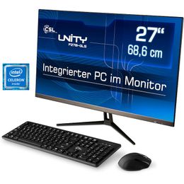 CSL All-in-One PC »Unity F27-GLS mit Windows 10 Pro« schwarz Windows 10 Pro vorinstalliert: Sicher und benutzerfreundlich mit professionellen...