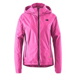 Gonso Fahrradjacke »Save Jacket Therm W« Damen Regenjacke wind- und wasserdicht, Radjacke mit Kapuze neonpink 34 34 Weite Passform