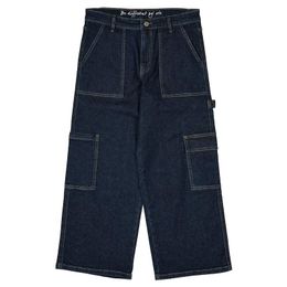 STACCATO Cargojeans mit aufgesetzten Taschen dunkelblau 170 - Normalgr&ouml;&szlig;en Normalgr&ouml;&szlig;en 170 hochwertiger Baumwollmaterialmix
