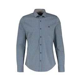 Lerros Langarmhemd »Herren Langarmhemd in Poplin-Stretchqualität« FROSTED BLUE M - Normalgrößen Normalgrößen M Geometrischer Minimalprint