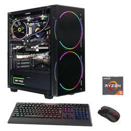 GAMEMAX Gaming-PC »Black Hole 7194« DDR5, PCIe SSD Gen4, Windows 11 schwarz Microsoft Windows 11 Home (64 Bit): Modernes Betriebssystem mit vielen...