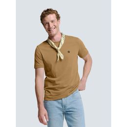 NO EXCESS T-Shirt »T-Shirt mit Rundhalsausschnitt« khaki M M Bequeme Passform