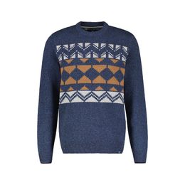 Lerros Strickpullover »Jacquard Strickpullover für Herren« CLASSIC NAVY L L Modisches Jacquardstrickmuster