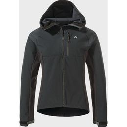 Schöffel SCHÖFFEL Outdoorjacke »Bike Hybrid Jk Style Salza WMS« mit Kapuze 9990 - schwarz 46 Hybridkonstruktion mit winddichtem, wasserabweisendem AIRMEM ...